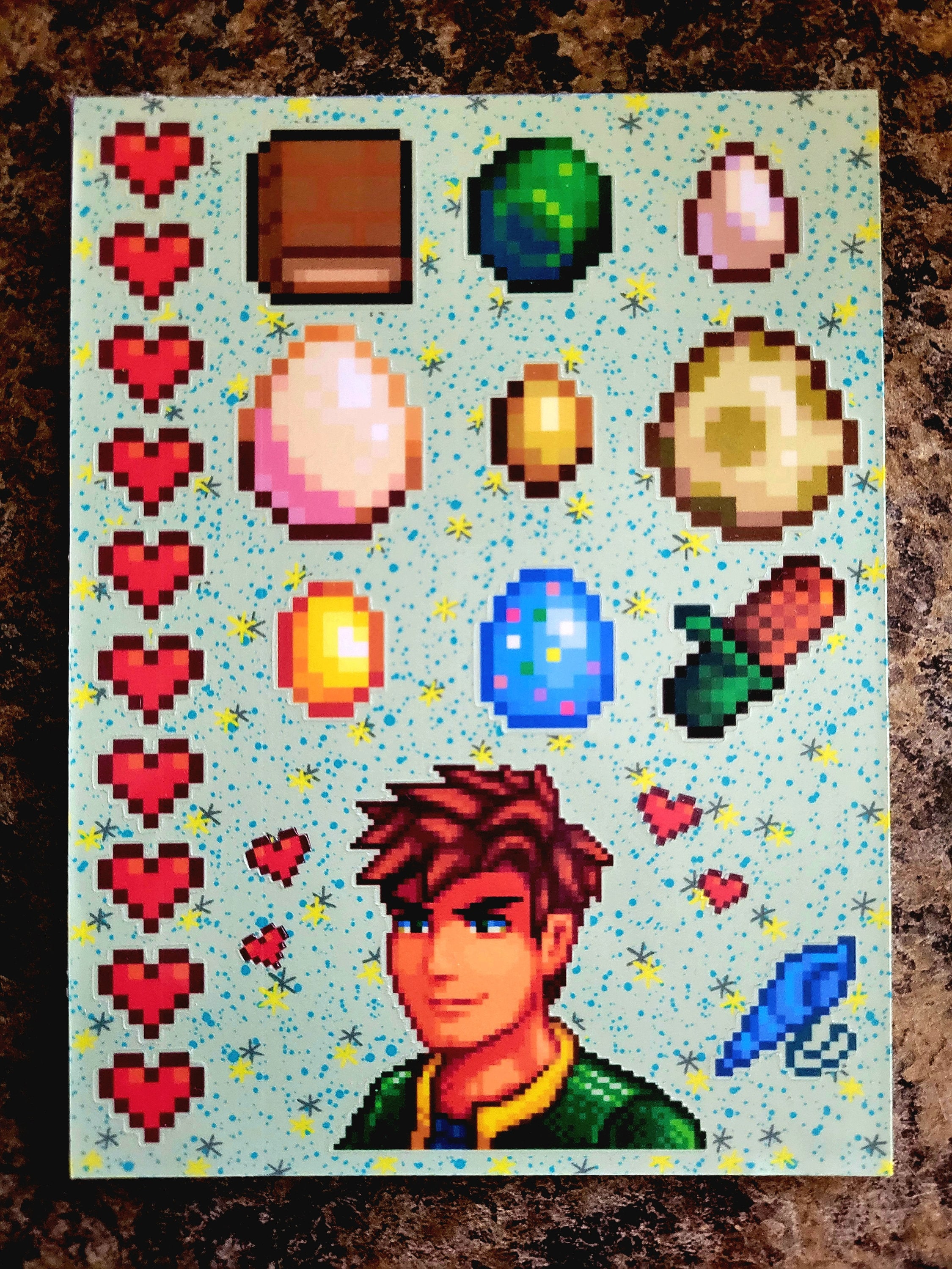 Stardew Valley Alex Sticker Sheet Character Personality SDV ALEX - Etsy