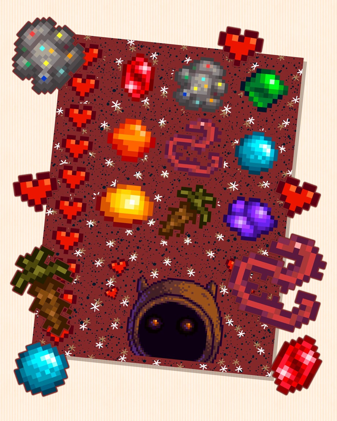 Stardew Valley Gnome Character Personality Sticker Sheet SDV Gnome ...