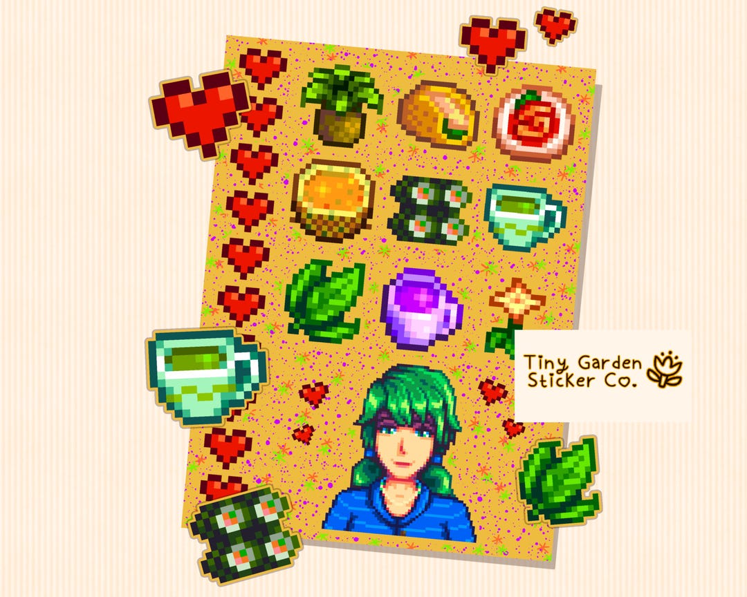 Stardew Valley - Caroline Character Personality Sticker Sheet | SDV Mom ...