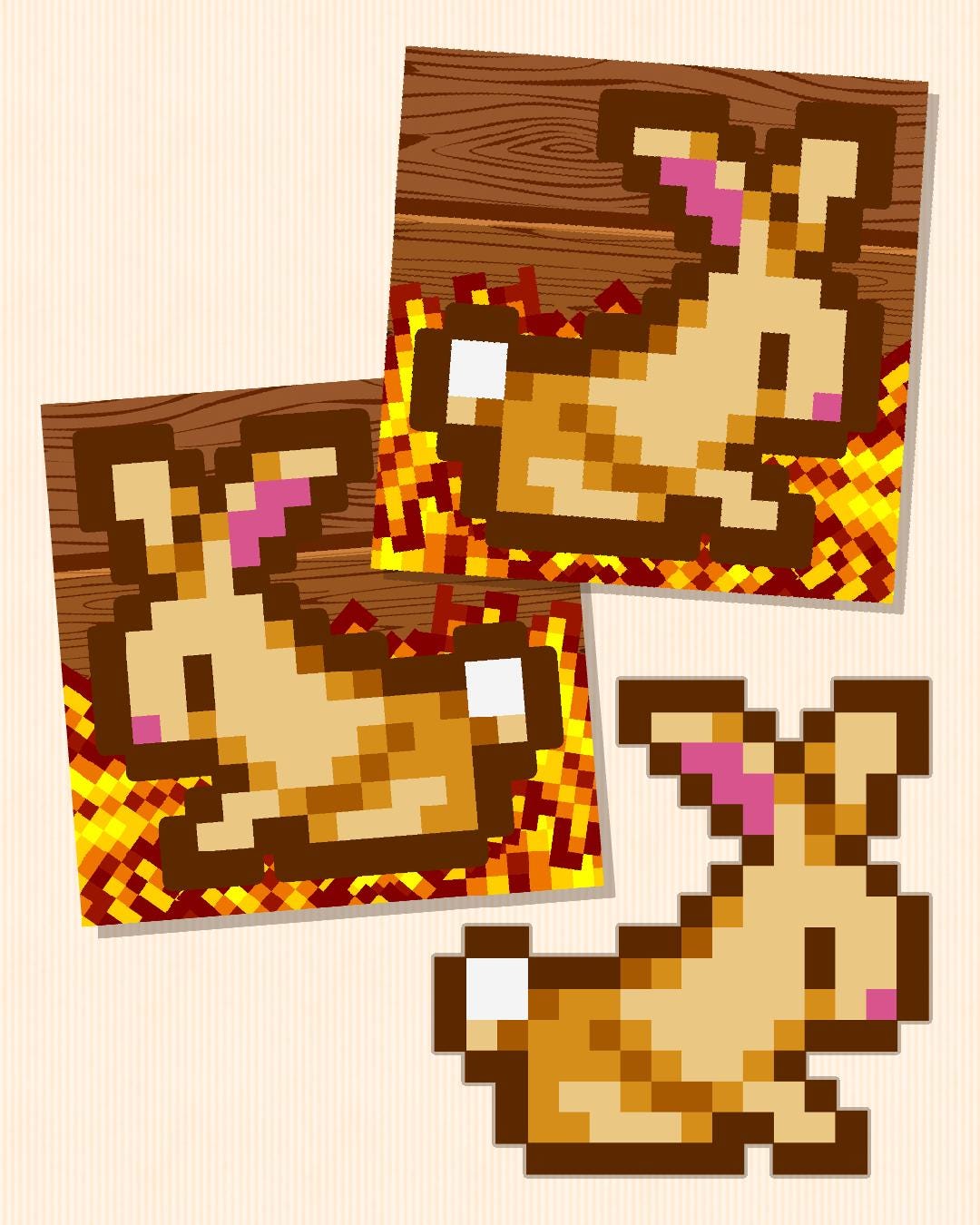 Stardew Valley Rabbit Large Size Sitting Sticker Big Decal - Etsy