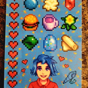 Stardew Valley SDV EMILY Character Personality Sticker Sheets - Etsy