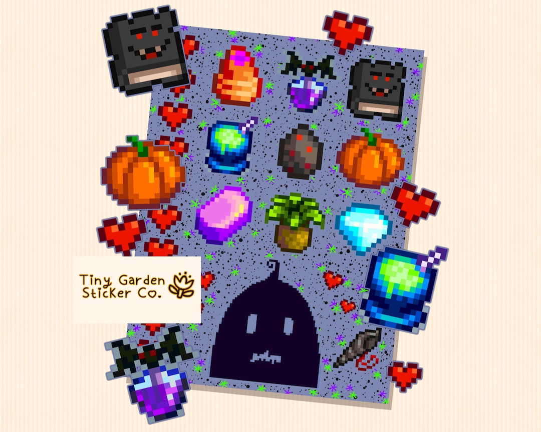 Stardew Valley - Krobus Character Personality Sticker Sheet | SDV ...