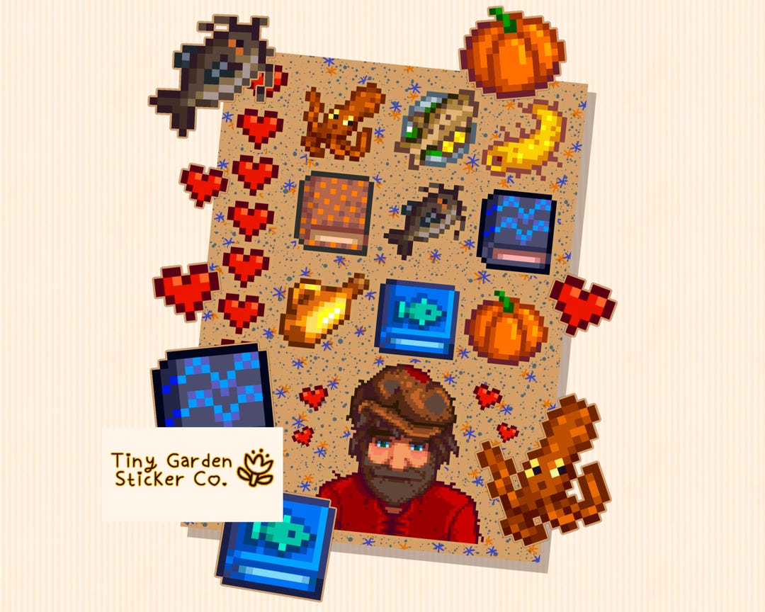 Stardew Valley - Willy the Fisherman Character Personality Sticker ...