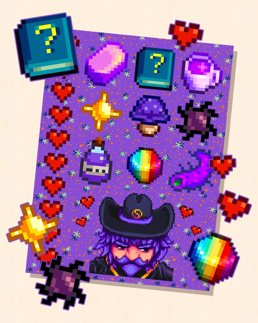 Stardew Valley - Wizard Character Personality Sticker Sheet | SDV ...