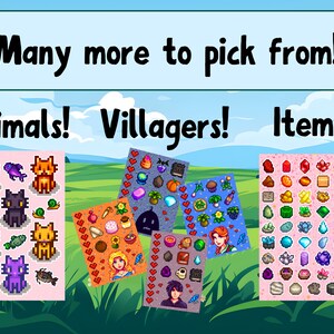 Stardew Valley SDV LEAH Character Personality Sticker Sheets - Etsy