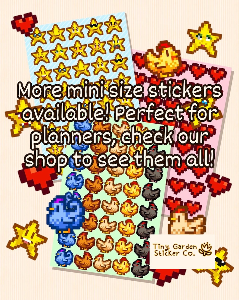 Stardew Valley Bobber Sticker Sheet | Mini Fishing Lure Collection - Etsy