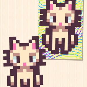 Stardew Valley Cat Sticker Large Size SDV Big Gamer Kitten Pet Decal ...