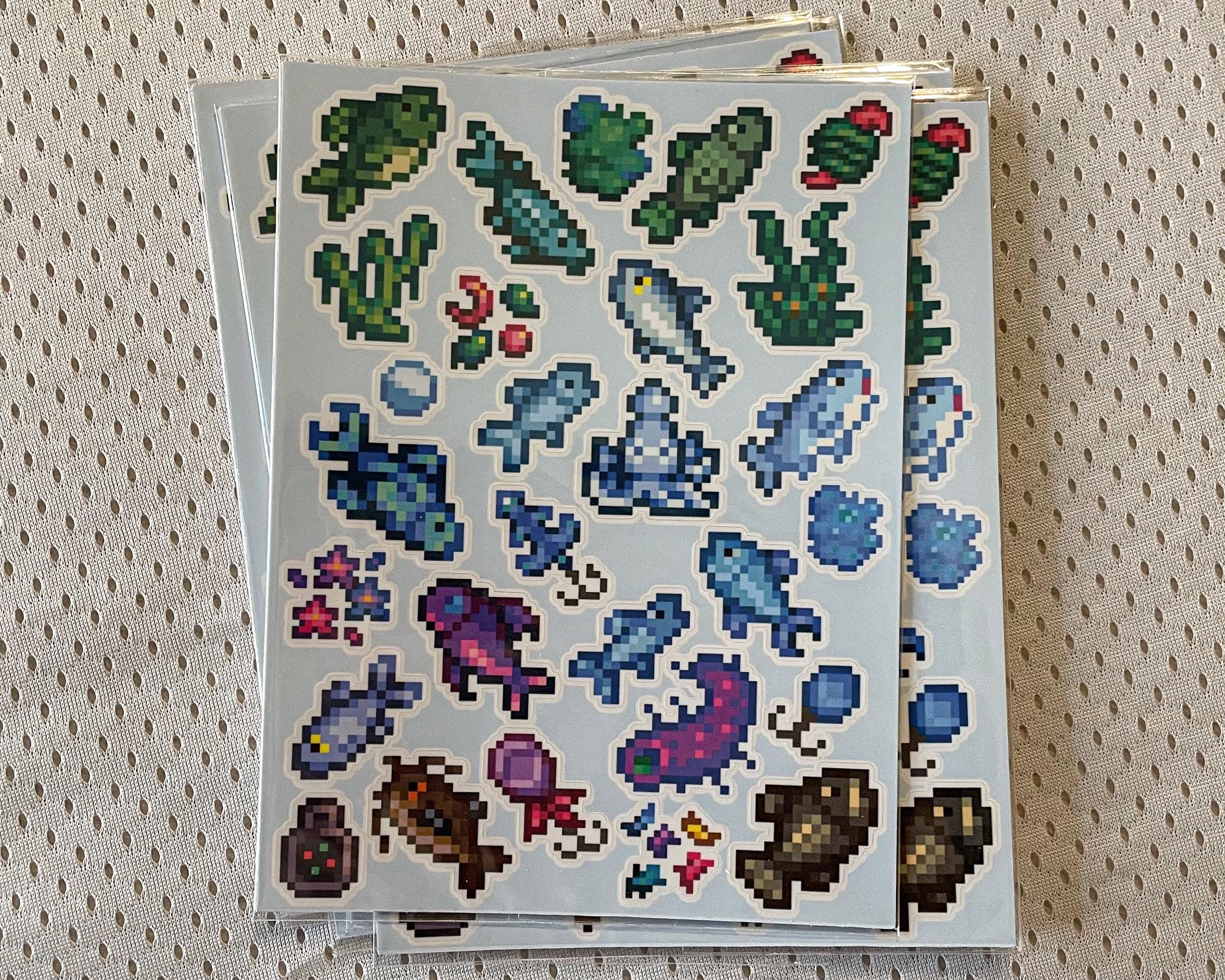 Stardew Valley Fish Sticker Sheet Collection: SDV Fishing Stickers - Etsy