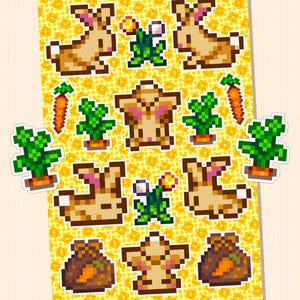 Stardew Valley SDV EMILY Character Personality Sticker Sheets - Etsy