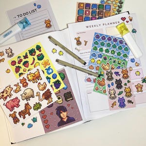 Stardew Valley Chicken Sticker Sheet | Adorable SDV Chicks Eggs and ...