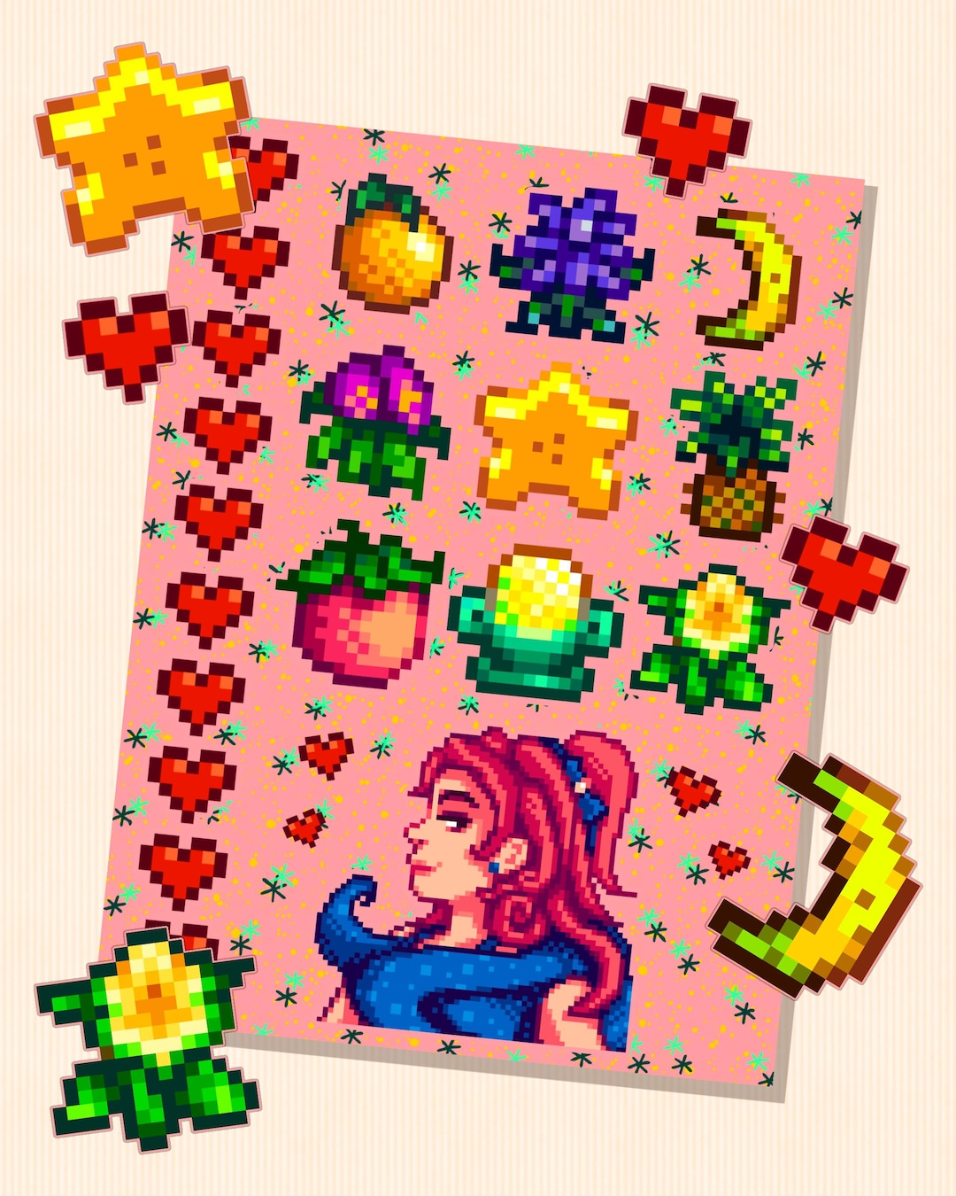 Stardew Valley - Sandy Character Personality Sticker Sheet | SDV ...