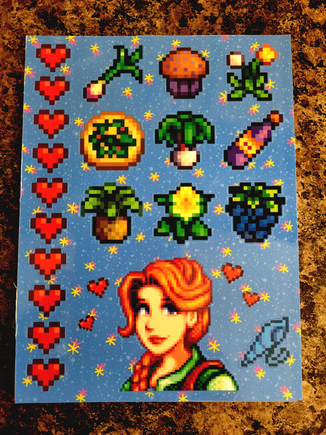 Stardew Valley SDV LEAH Character Personality Sticker Sheets - Etsy