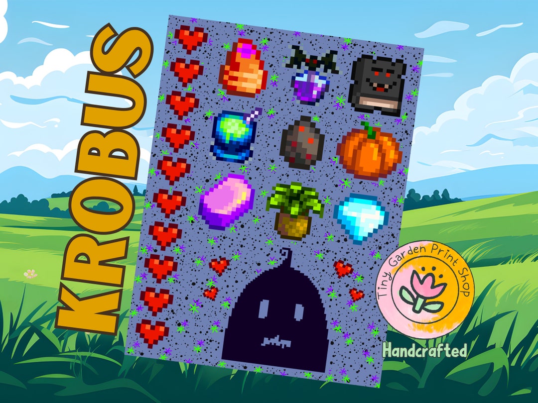 Stardew Valley Character Personality Sticker Sheets SDV KROBUS - Etsy