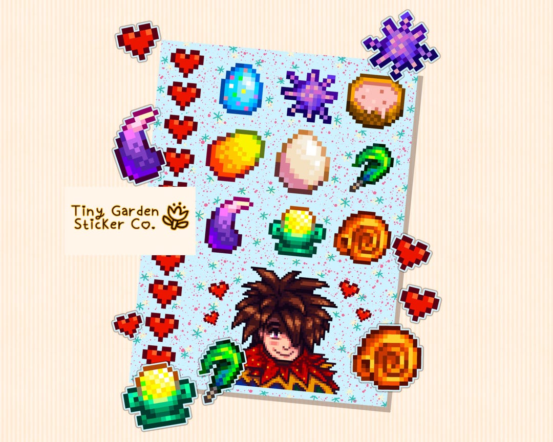 Stardew Valley - Leo Character Personality Sticker Sheet | SDV Sticker ...