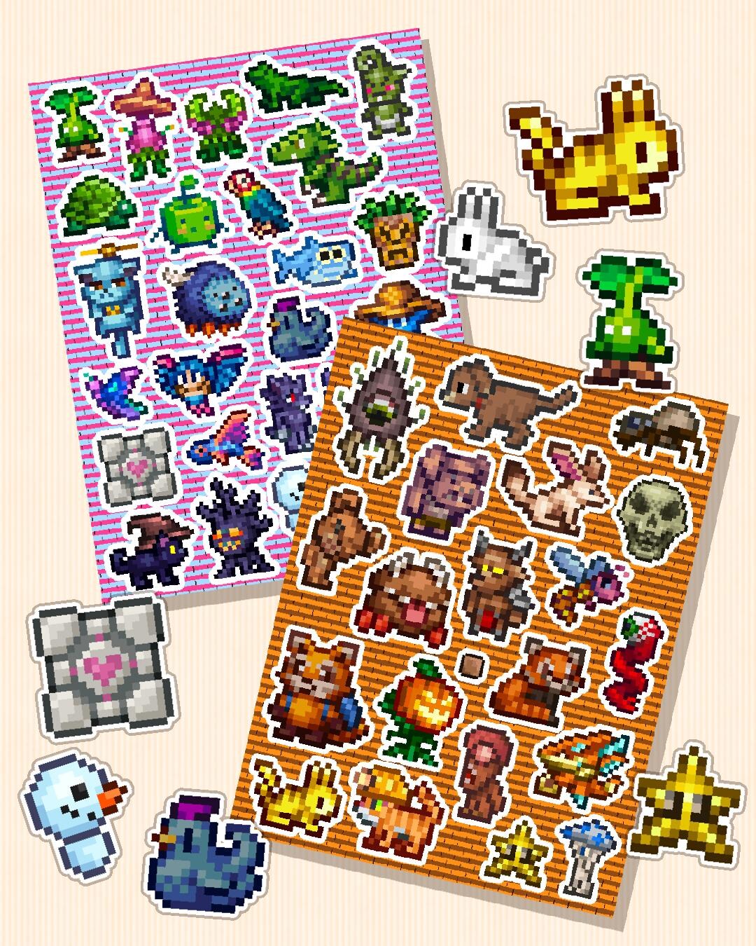 Terraria Pets Sticker Sheets | Cute Video Game Stickers - Etsy