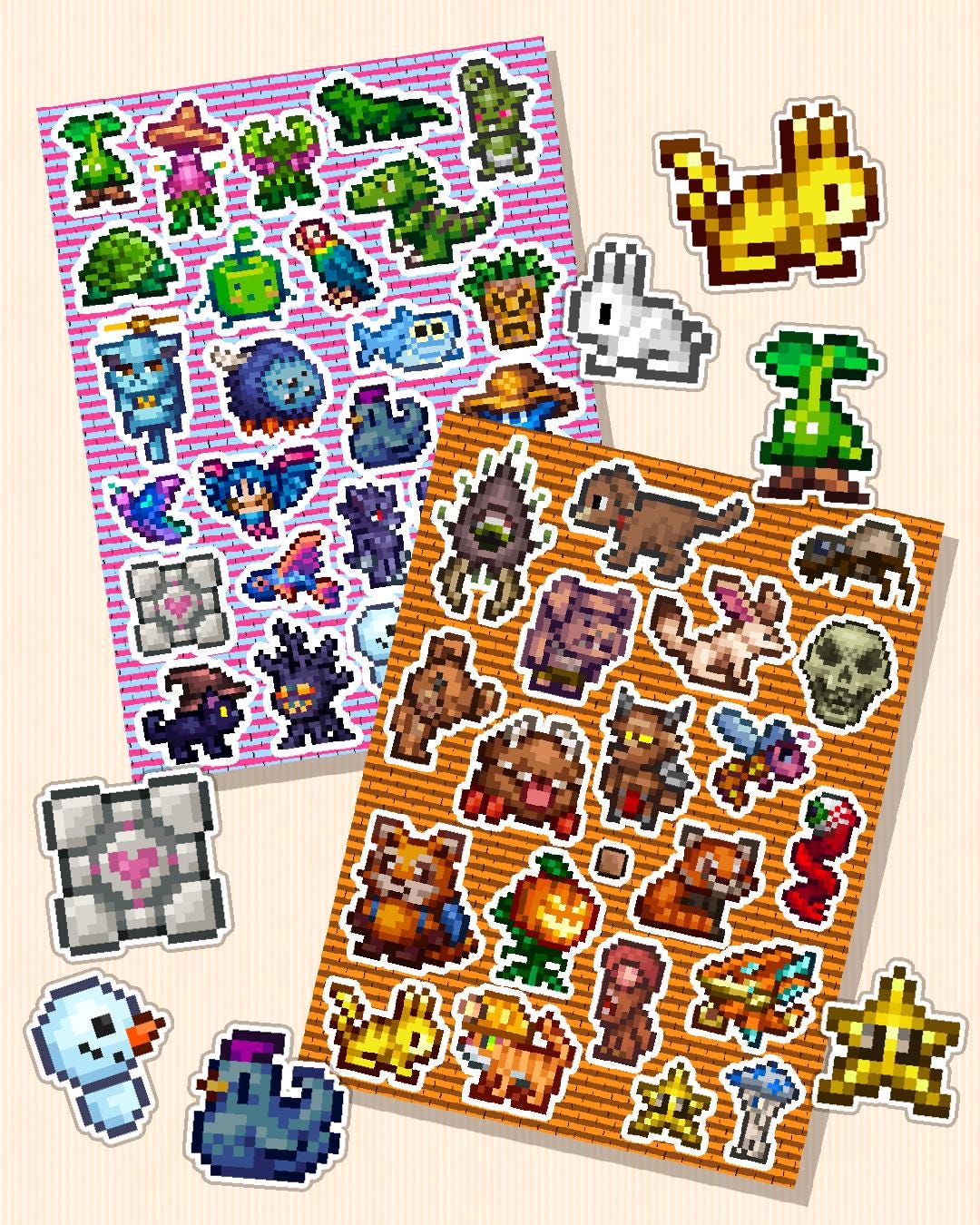 Terraria Pets Sticker Sheets | Cute Video Game Stickers - Etsy
