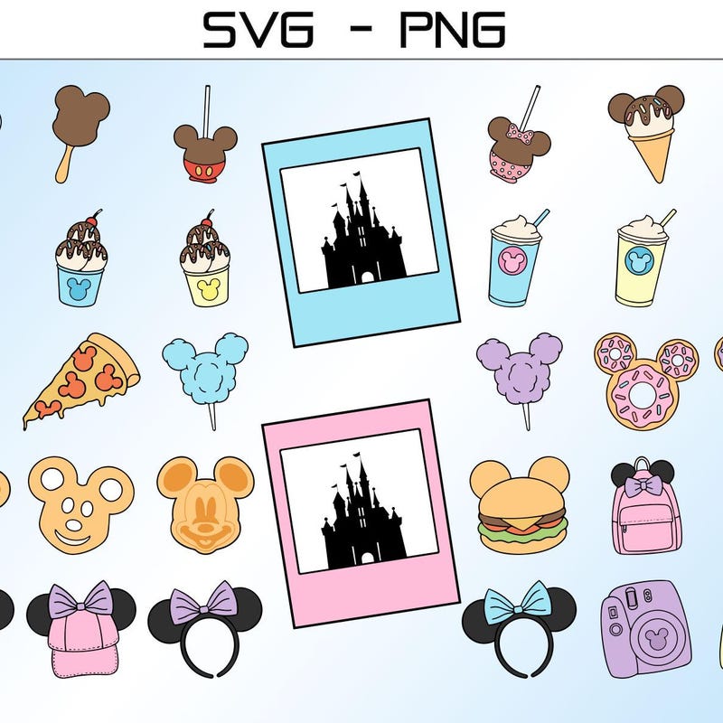 Mickey Snacks Svg - Etsy