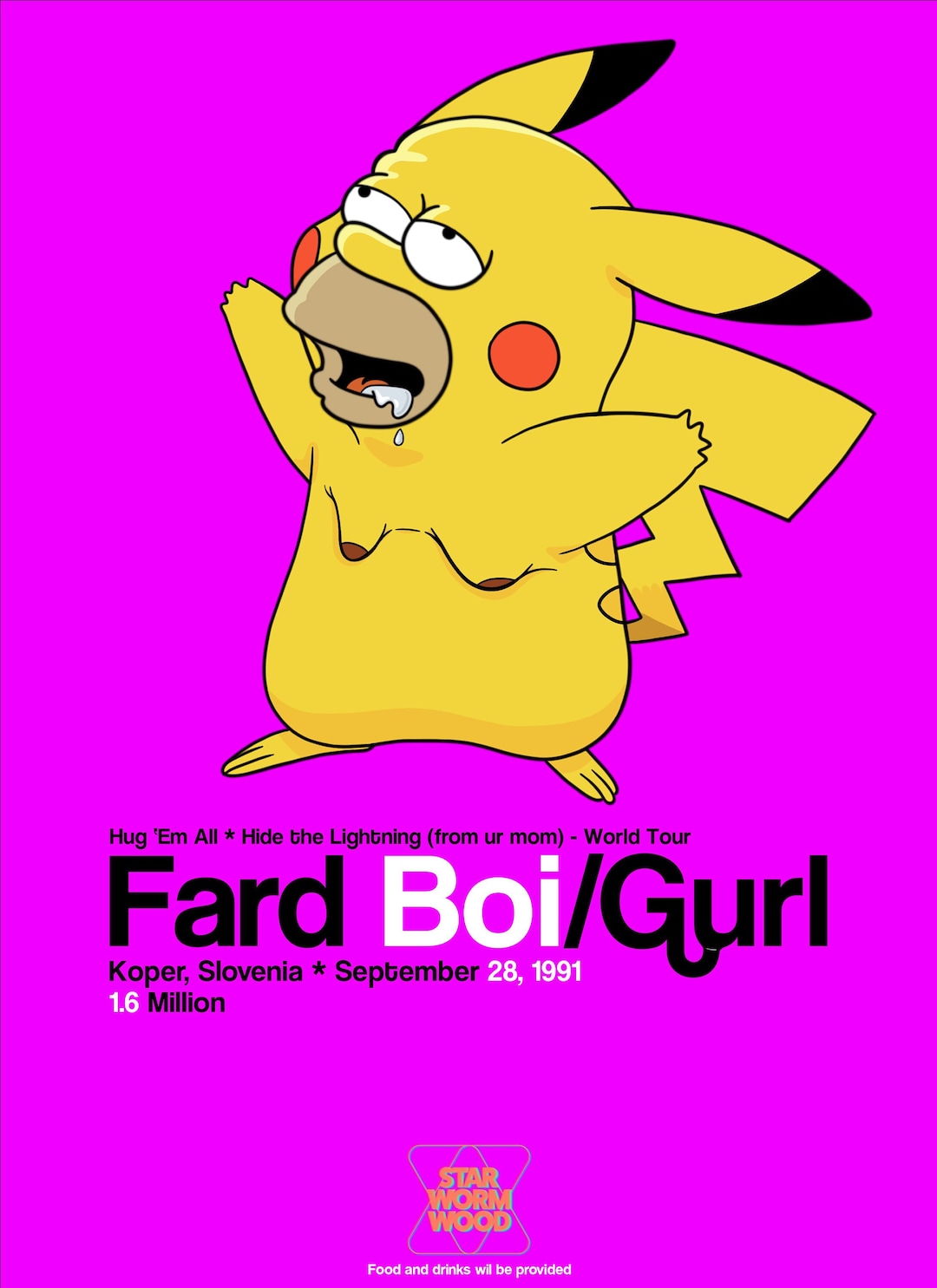 Signed Print 11 X 17 Modern Art Pikachu V. Homer - Etsy