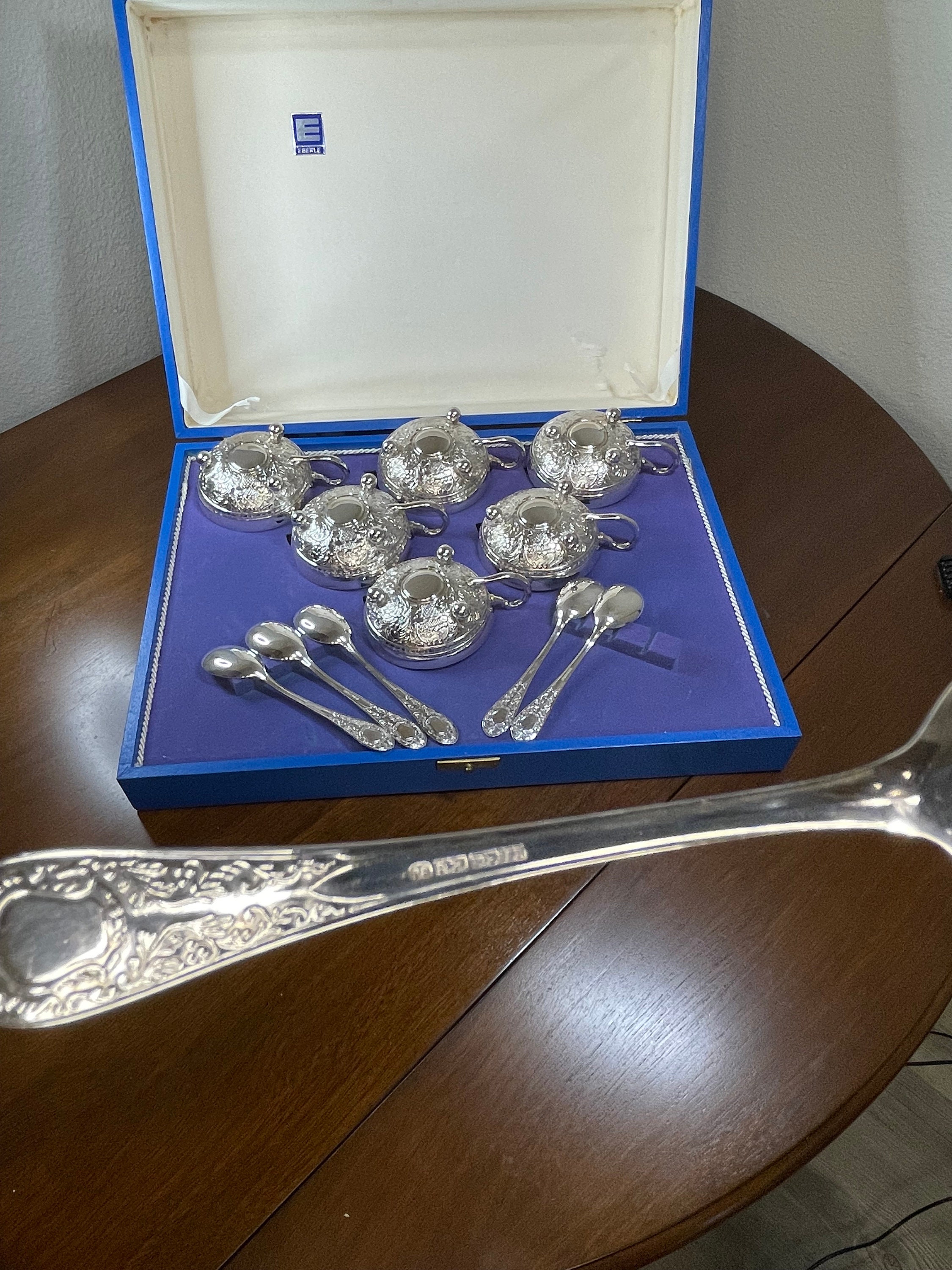 Antique Eberle 90 Silverplate Dessert Footed Cups Bowls Spoons - Etsy