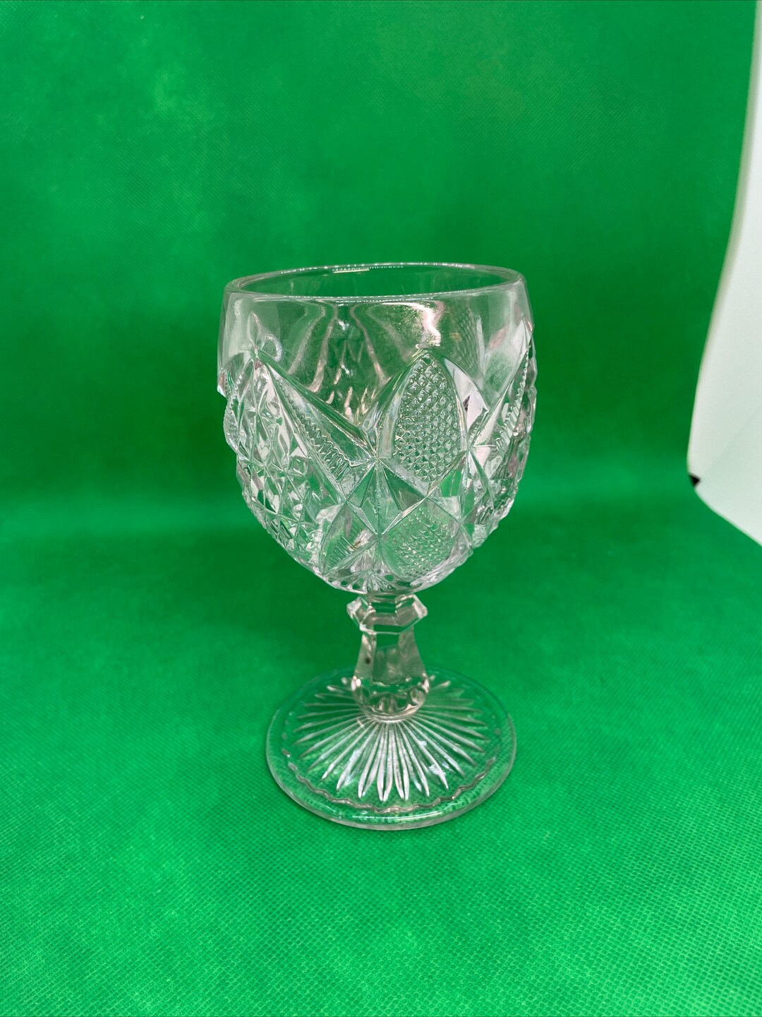 EAPG U.S. Glass Pennsylvania Balder Kamoni Cordial Wine Goblet 1897 - Etsy