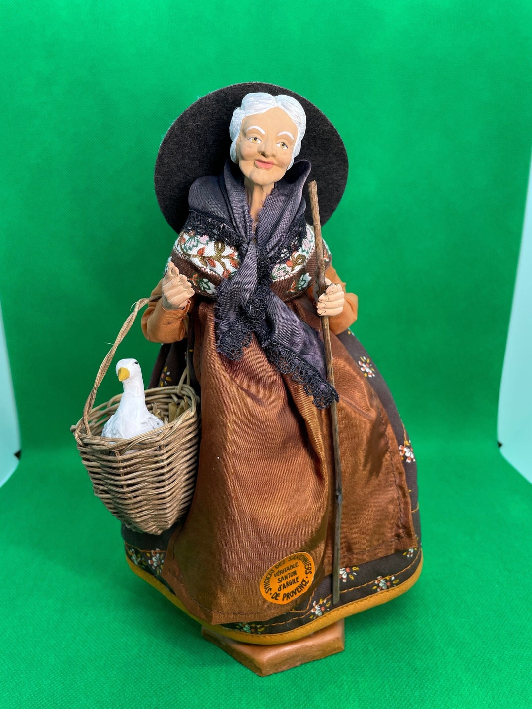 French Provence Clay Folk Art Figurine Doll Santons - Etsy