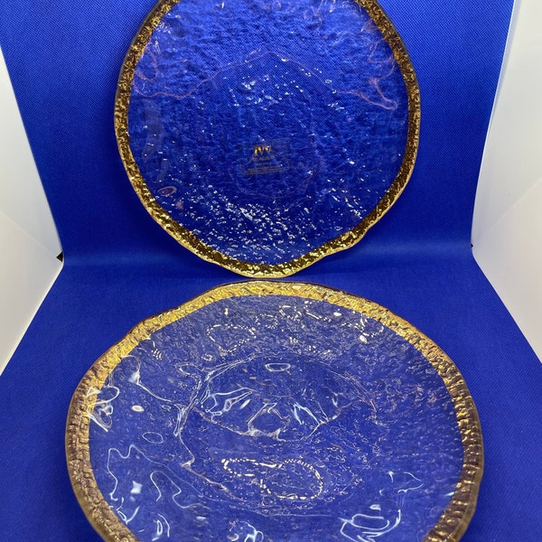 Gold Glass Plates - Etsy