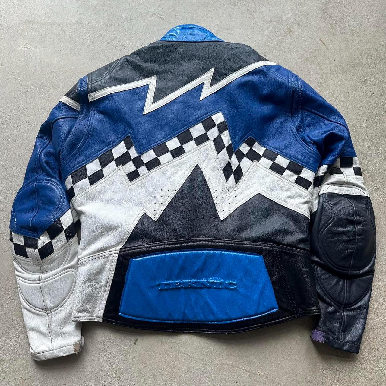Vintage Teknic Leather Motorcycle Jacket - Etsy