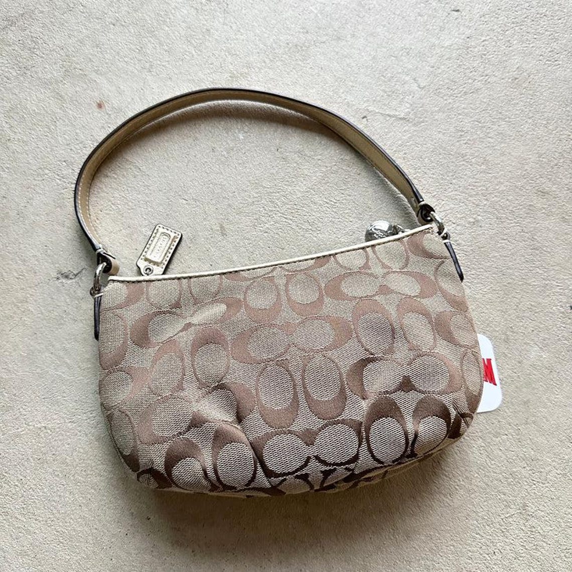Vintage Y2K Coach Brown Patterned Mini Shoulder Bag - Etsy