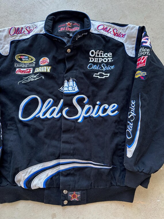 Vintage NASCAR Old Spice JH Racing Jacket - Gem