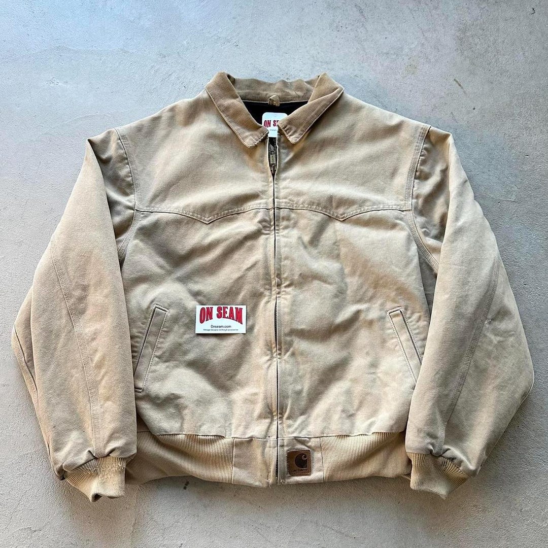 Vintage 90's Carhartt Tan Santa Fe Jacket - Etsy