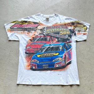 Vintage NASCAR Poconos Racing T-shirt - Etsy