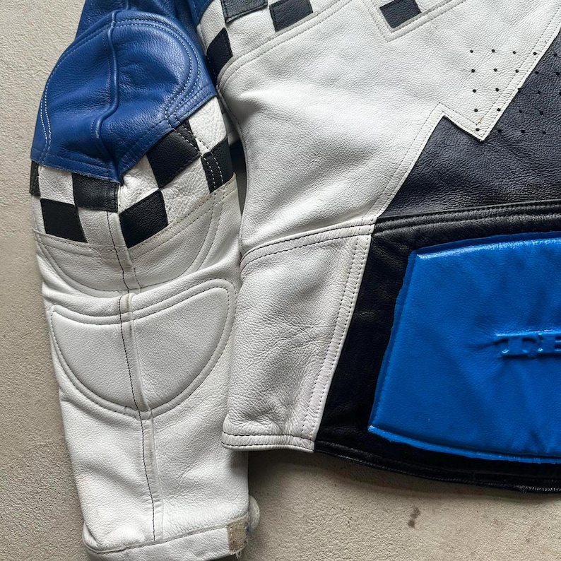 Vintage Teknic Leather Motorcycle Jacket - Etsy