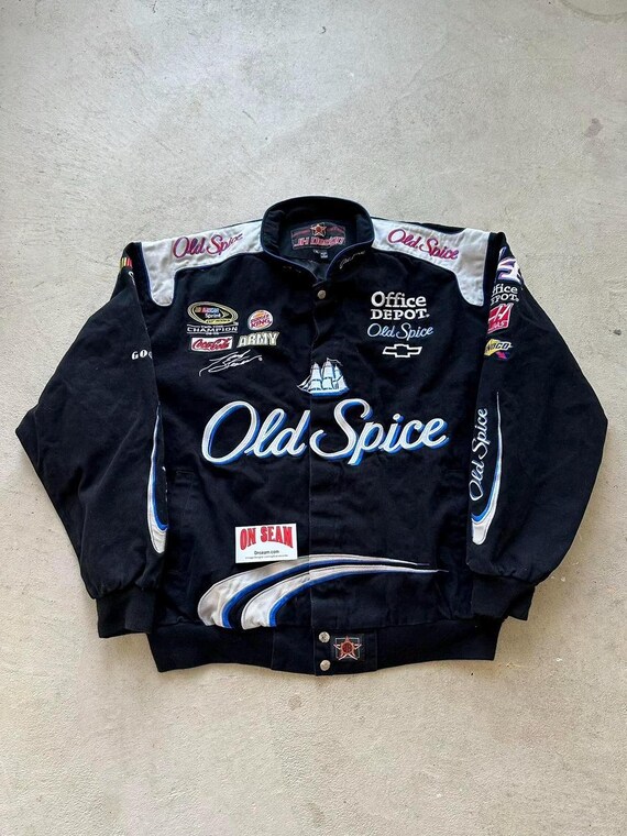 Vintage NASCAR Old Spice JH Racing Jacket - Gem