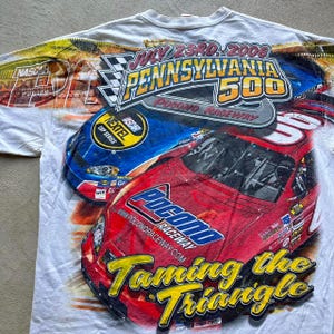 Vintage NASCAR Poconos Racing T-shirt - Etsy