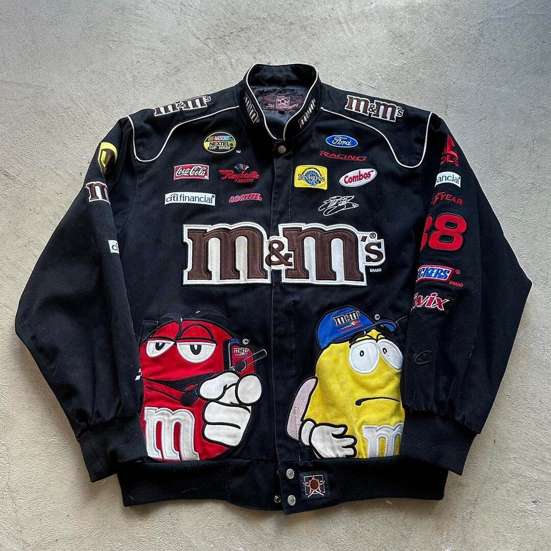 Vintage M&ms NASCAR Racing Jacket RARE - Etsy