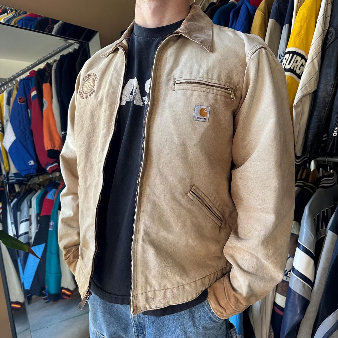 Vintage Carhartt Faded Detroit Jacket - Etsy