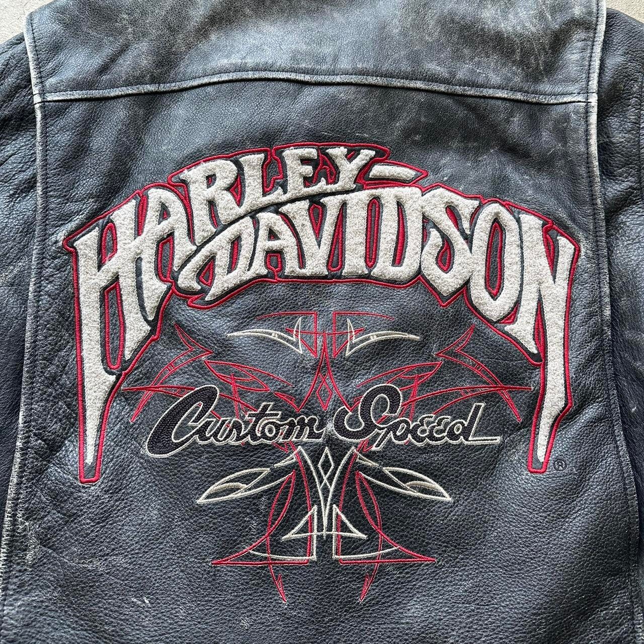 RARE! Vintage Harley Davidson Leather Motorcycle Jacket - Etsy RARE! Vintage Harley Davidson Leather Motorcycle Jacket - Etsy