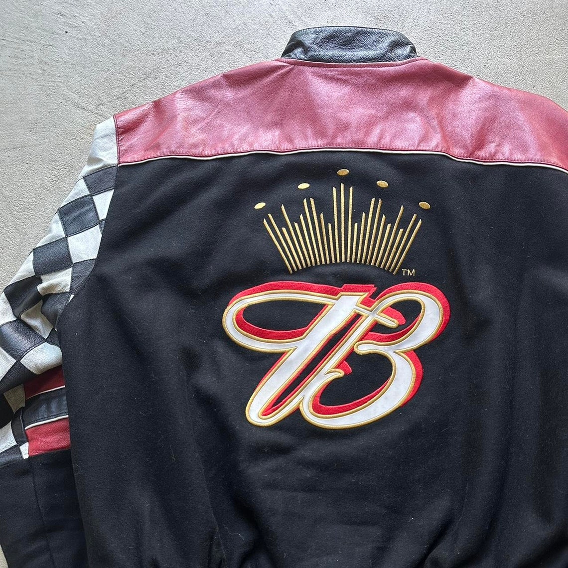 Vintage Budweiser NASCAR Racing Leather Reversible Jacket - Etsy