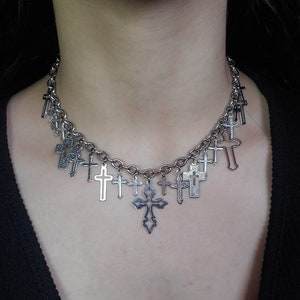 HILL OF CROSSES/ Gothic Alternative Grunge Victorian Vampire Stainless ...