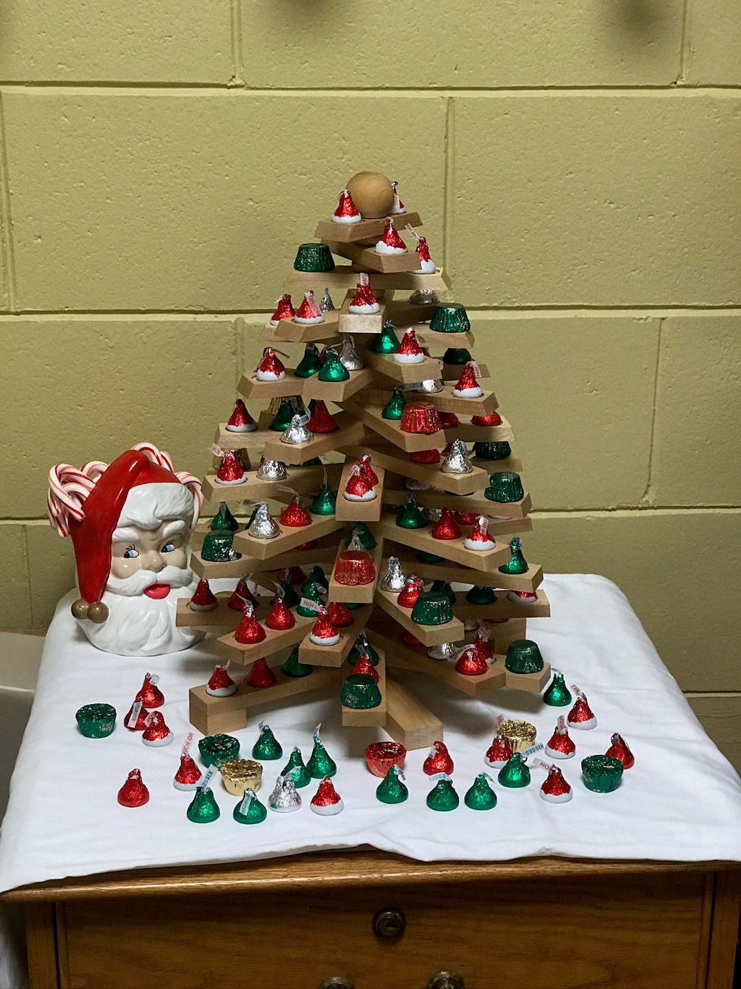 Handcrafted Hershey Kiss Christmas Tree is a Perfect Centerpiece for ...