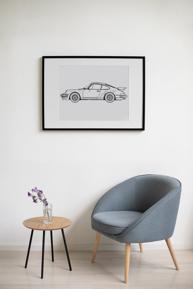 Porsche 911 Turbo Car SVG Instant Download Vector Art Automotive ...