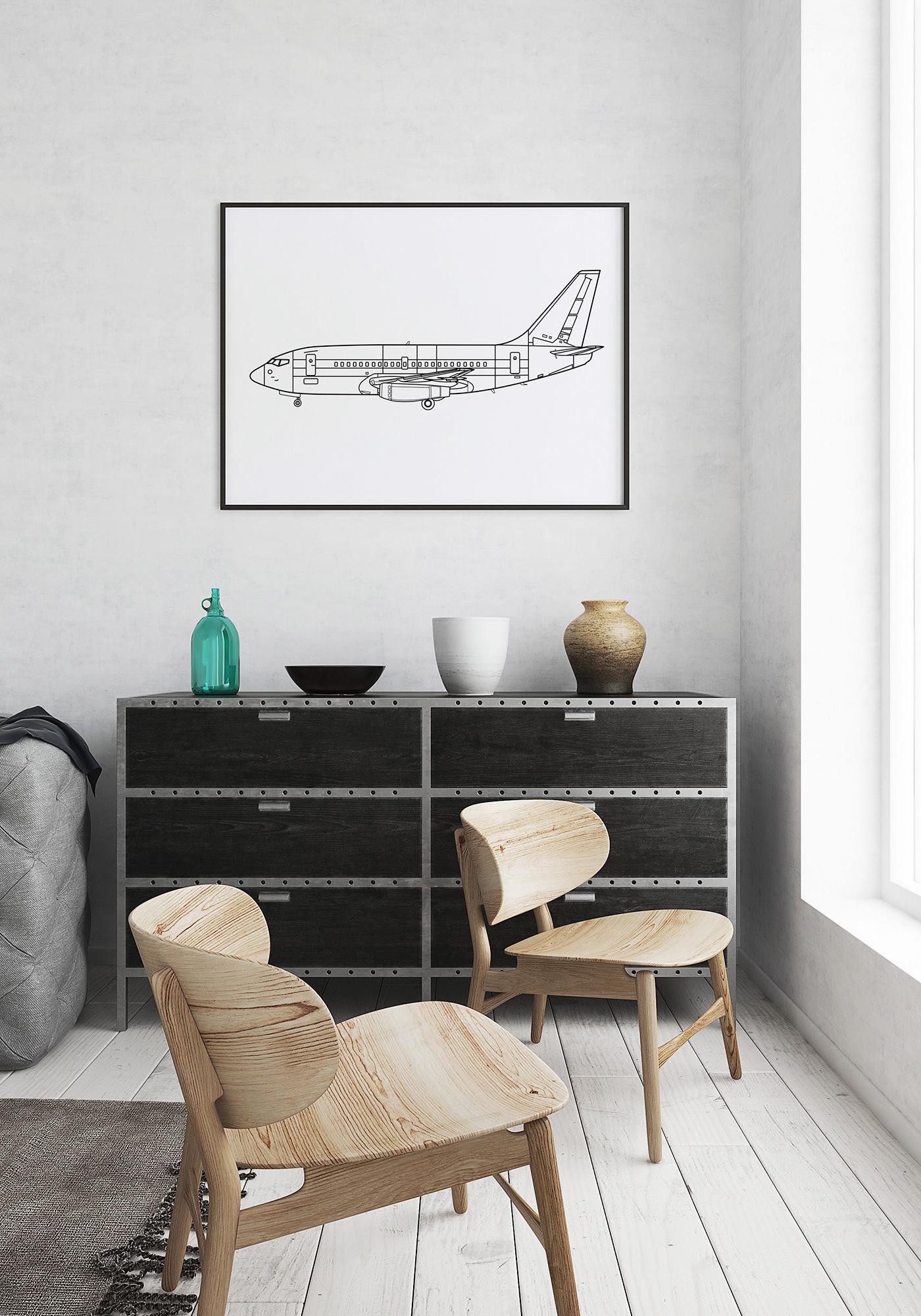 Boeing 737 Airplane Svg Clip Art Vector Eps Png Digital Download Vector ...