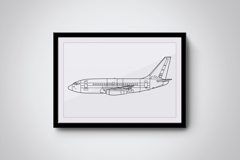 Boeing 737 Airplane Svg Clip Art Vector Eps Png Digital Download Vector ...