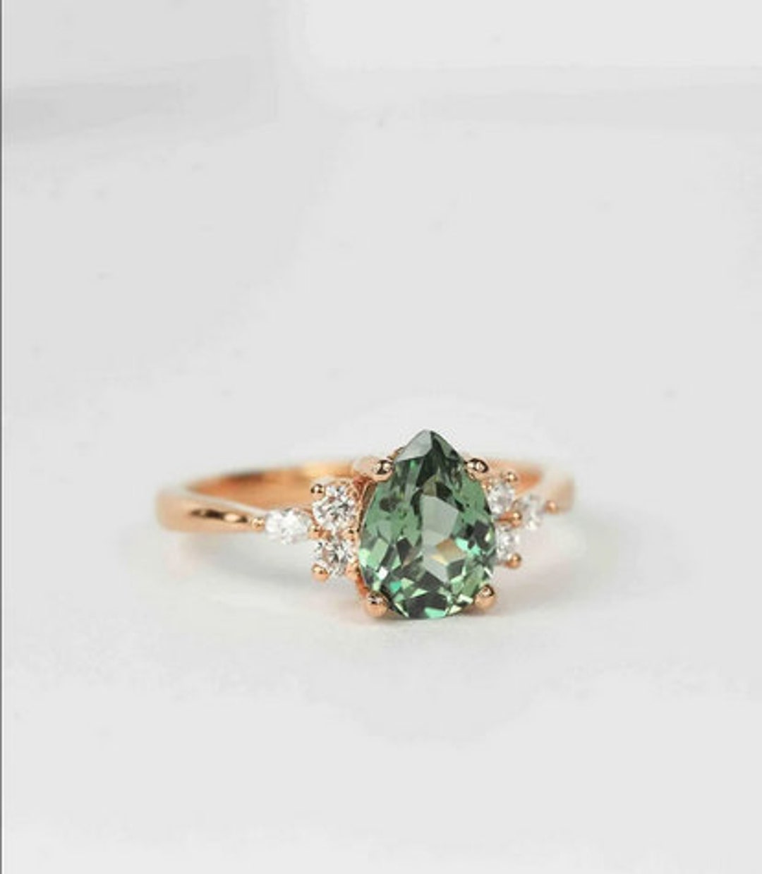 Dainty Baguette Cut Alexandrite Ring Vintage Three Stone - Etsy
