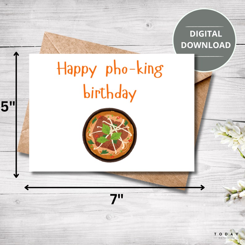 Printable Birthday Card, Digital Download, E-card, Cute, Funny, Pho ...