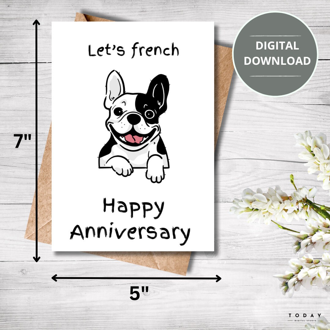 Printable Anniversary Card, Digital Download, E-card, Cute, Funny ...