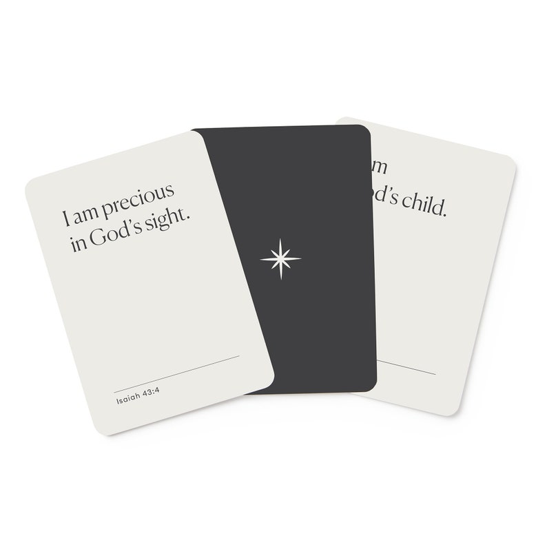 Biblical Affirmation Deck 52 Card Deck of Bible Quotes - Etsy