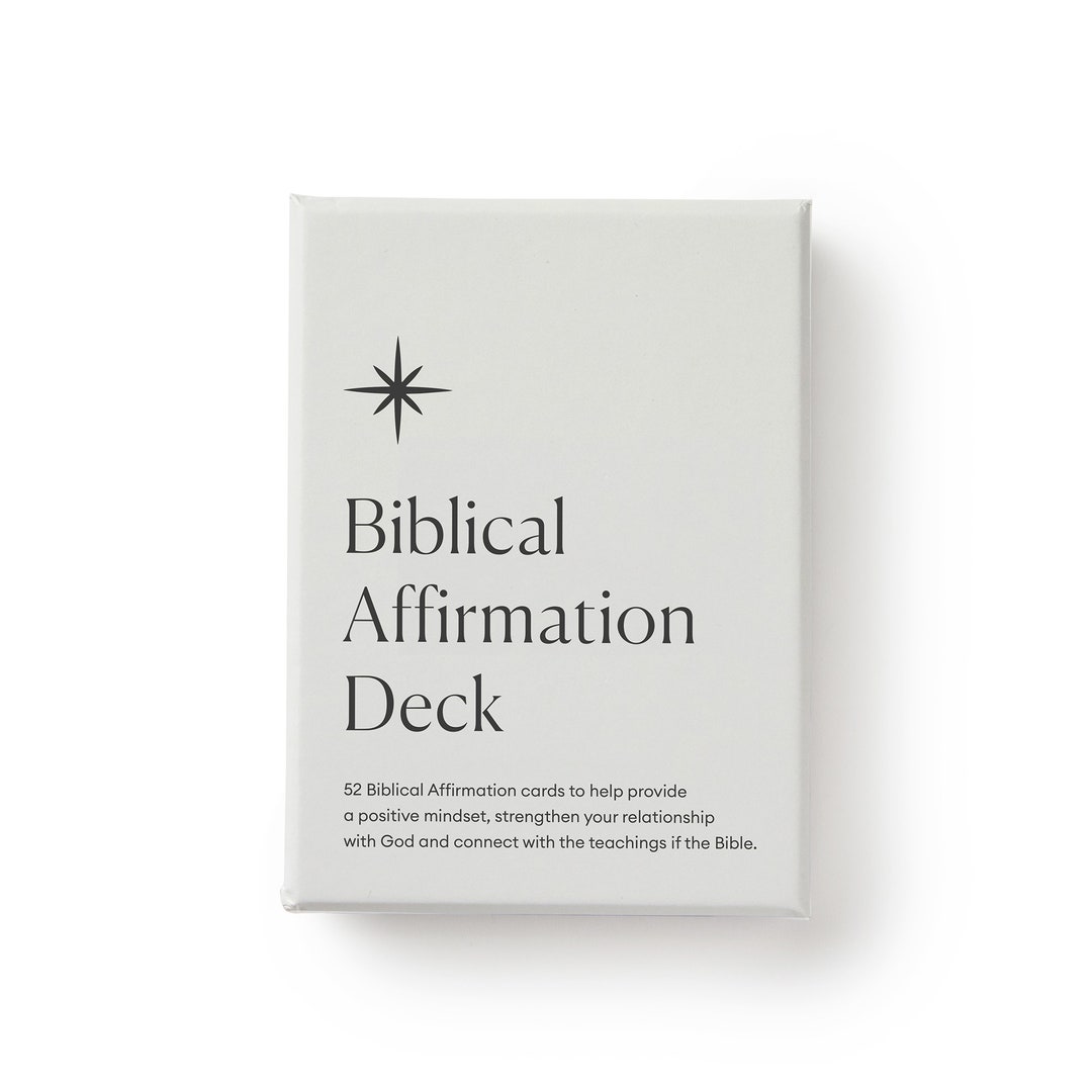 Biblical Affirmation Deck 52 Card Deck of Bible Quotes - Etsy