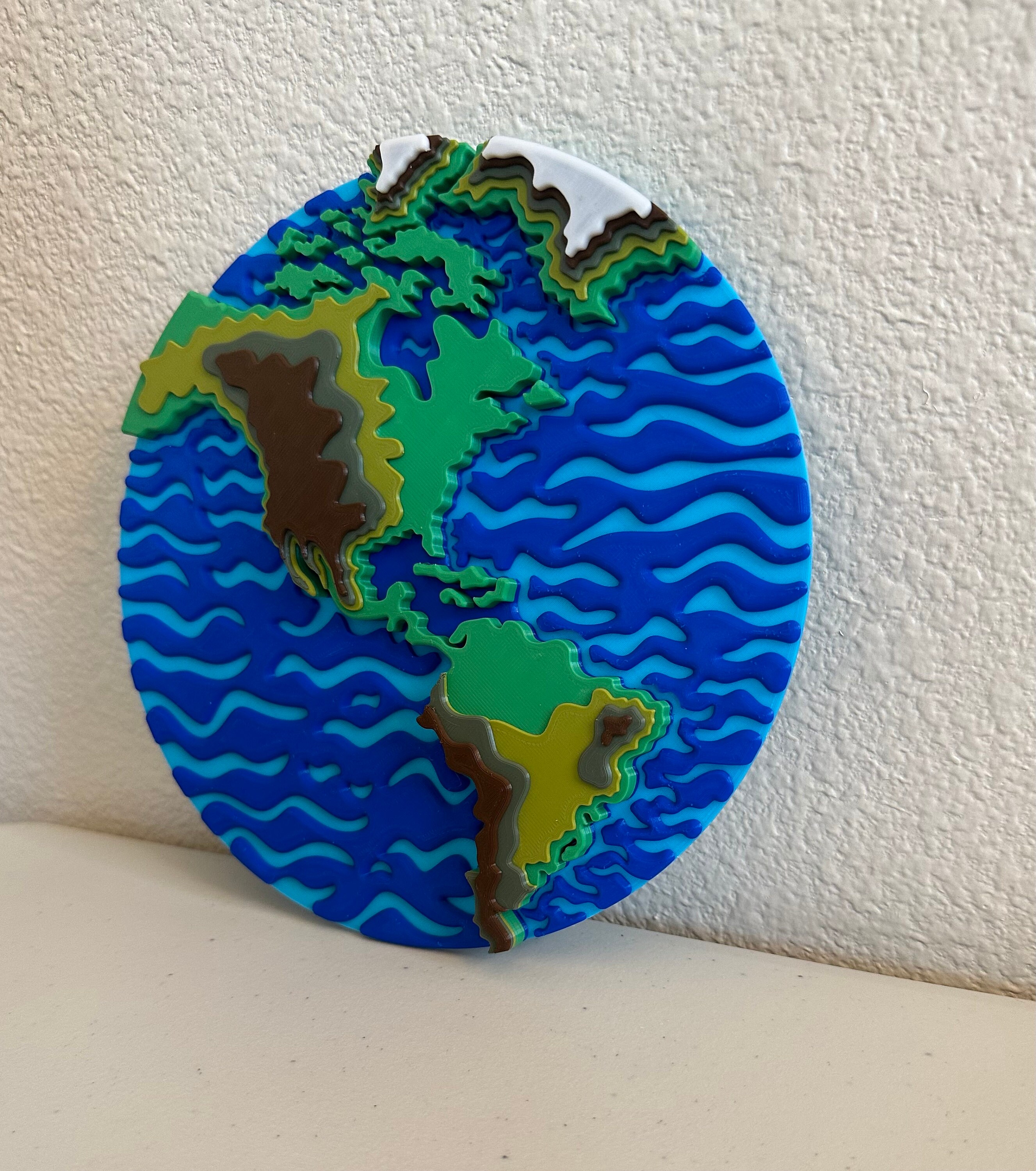Earth - 3D Printed Art - Etsy