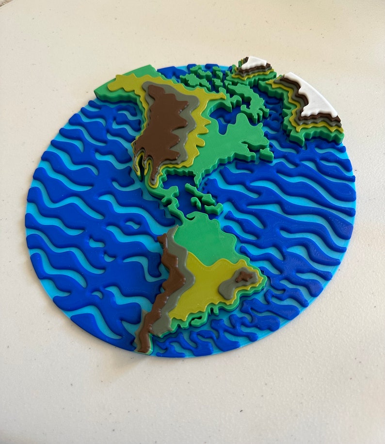 Earth - 3D Printed Art - Etsy